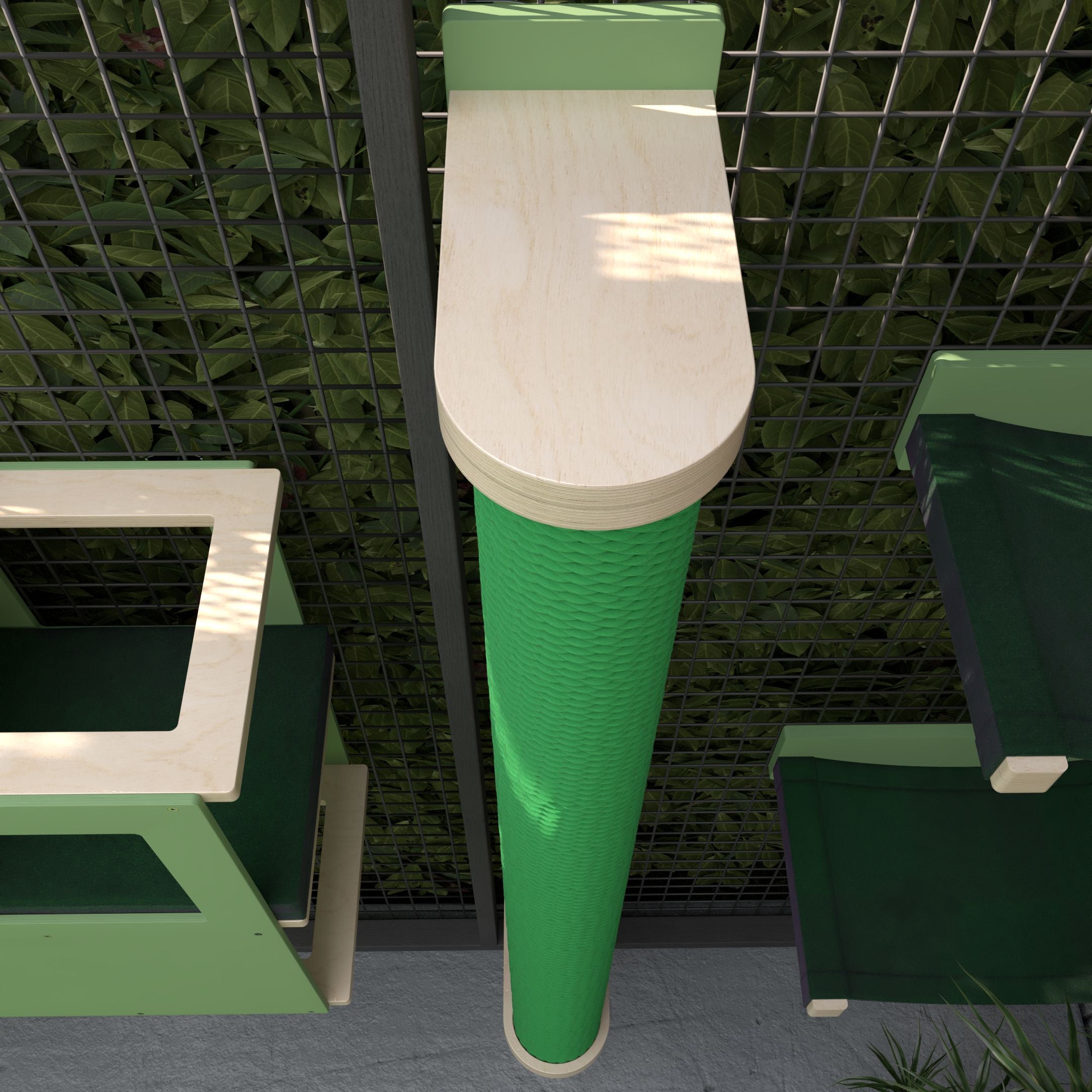 Outdoor Cat Furniture - Catio Scratching Pole from Scratchy Things